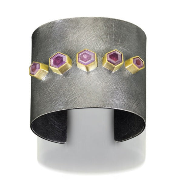 Sapphire Slice Cuff – Heather Guidero Jewelry